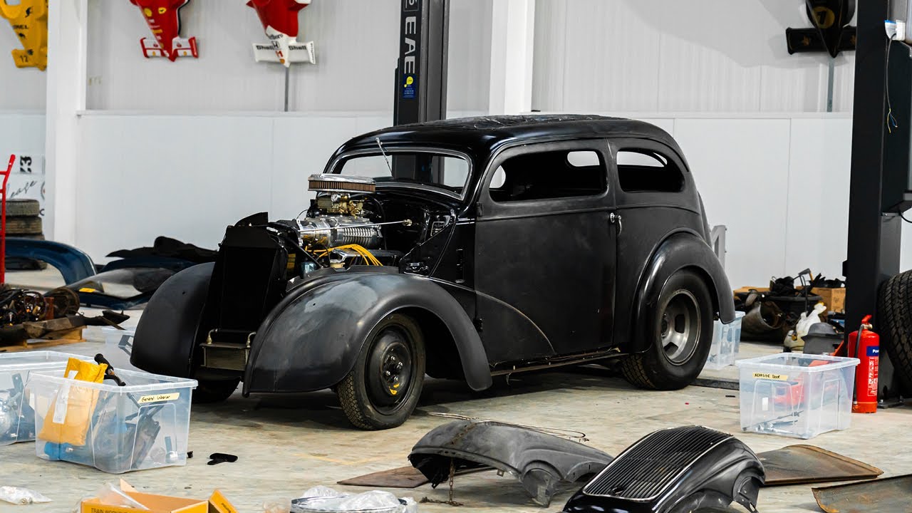 "Will it start?" Supercharged V8 Ford Pop Hot Rod Build ep.1 - YouTube