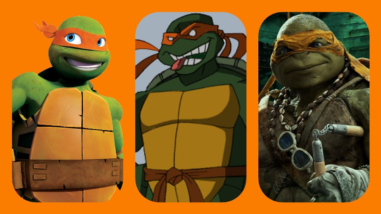 "Michelangelo" Evolution in Cartoons Movies and Shows (TMNT) - YouTube