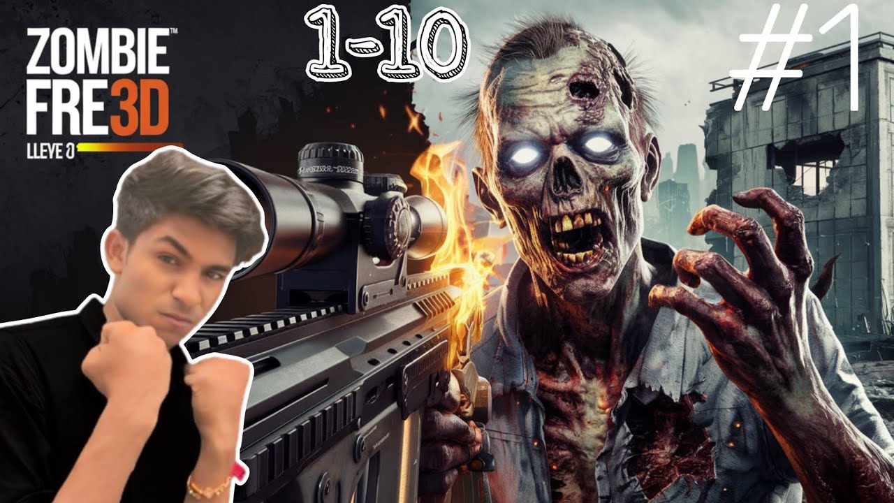 ZOMBIE FIRE 3D || LEVEL 1-10 || BIGGEST MONSTER 💀 || GOVIND - YouTube