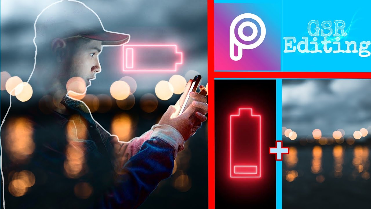 How to edit the pick in picksart | low battery photo editing | Viral ...