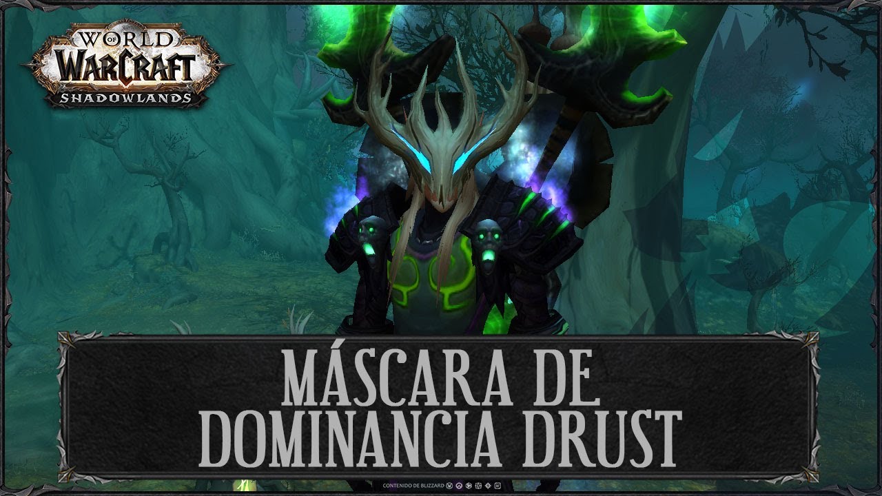Máscara de dominancia Drust | Cosmético de Ardenweald | Shadowlands ...