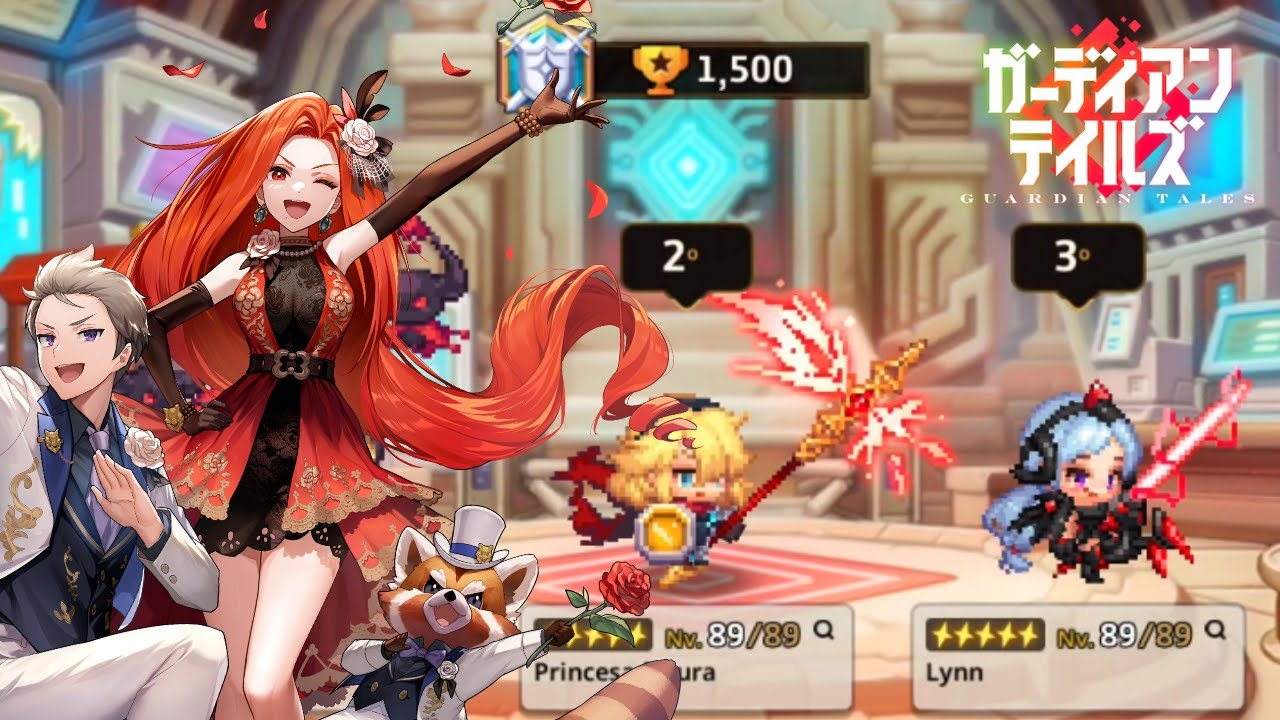 Jugando Con El Trio Panda Loco y Llegando a As / Guardian Tales Arena ...