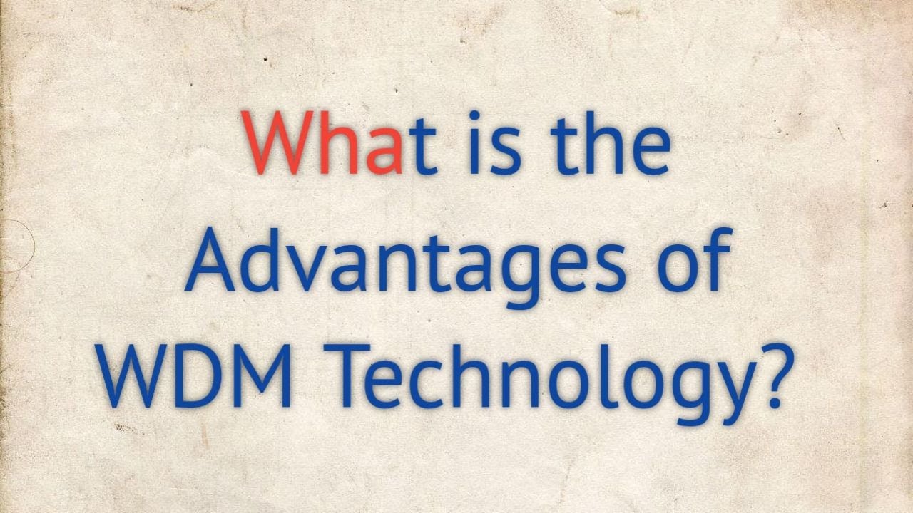 What is the Advantages of WDM? - YouTube