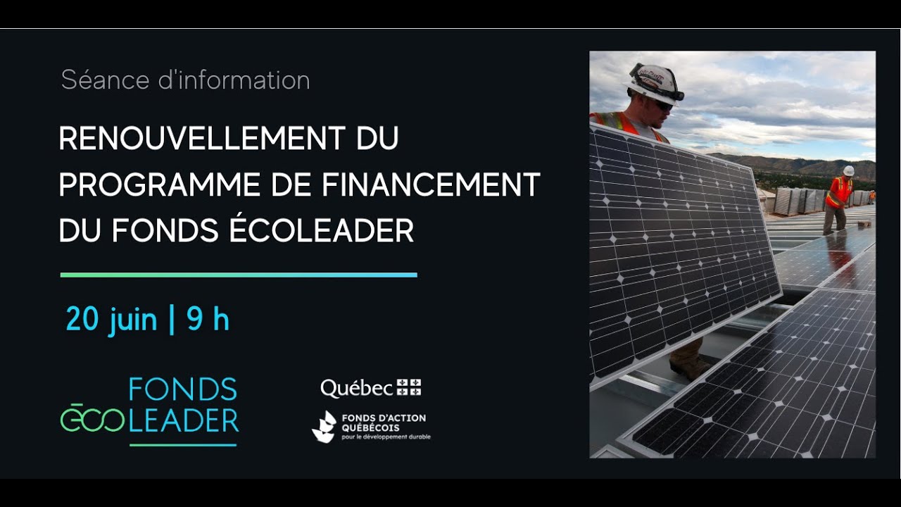 Fonds Écoleader - Séance d'information 20 juin 2024 - YouTube