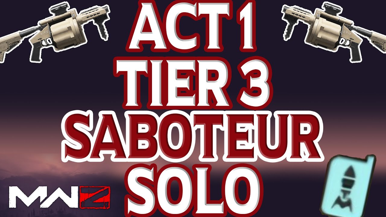 Act 1 Tier 3 "Saboteur" Mission - Modern Warfare 3 Zombies #mwz # ...