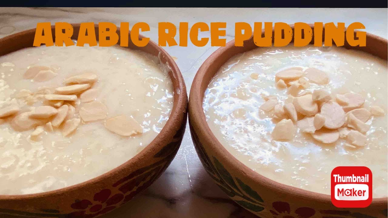 Arabic rice pudding// how to make sweet dish// kheer recipe// how to ...