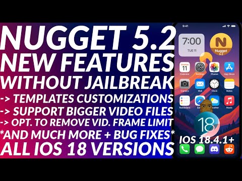 Nugget 5.2: New Features/Changes | Customize iOS 18 Without Jailbreak ...