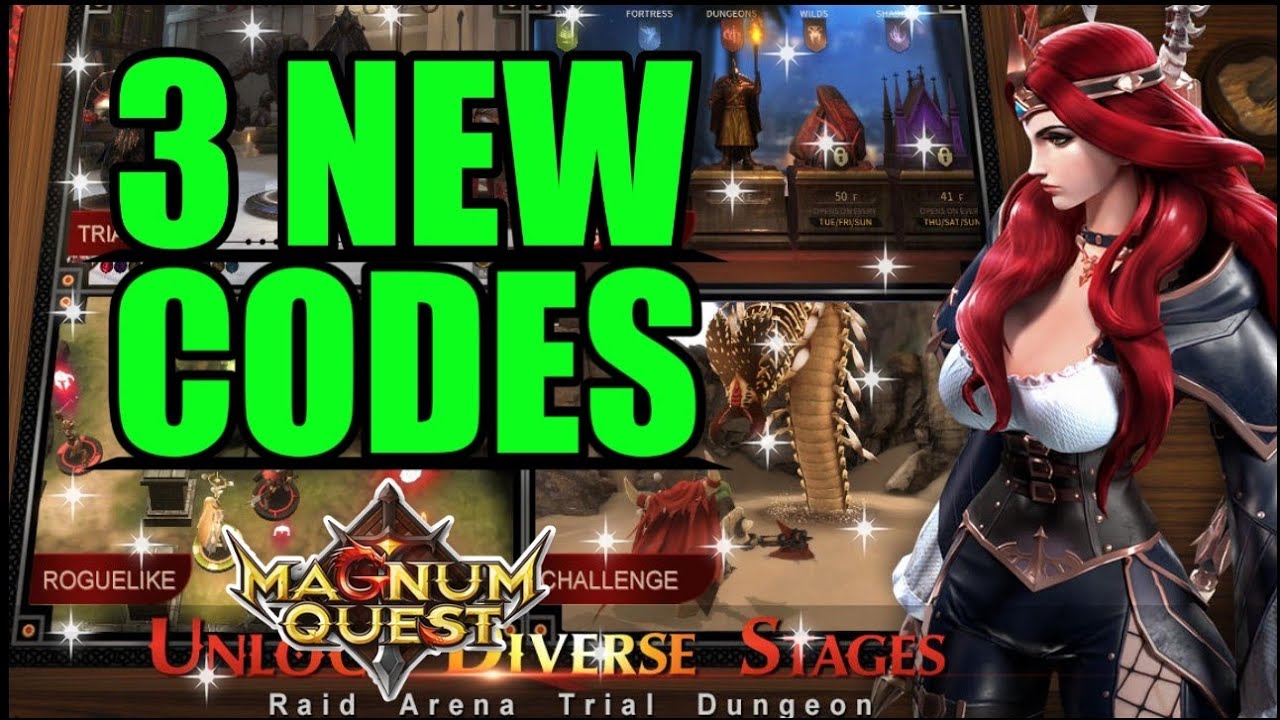 MAGNUM QUEST || 3 NEW REDEEEM CODES || SEPTEMBER 2021 NEW REDEEM CODES ...