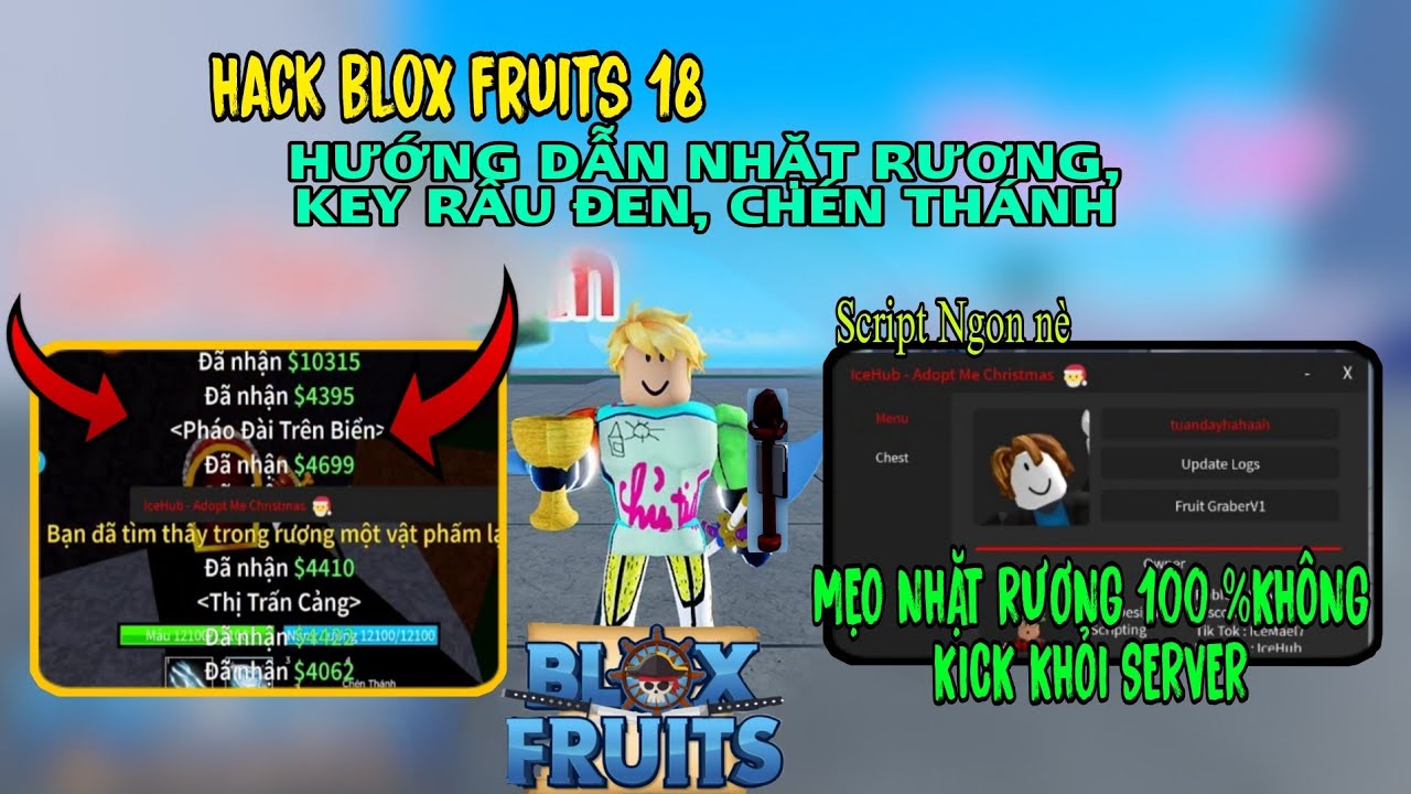 [ROBLOX] Cách Hack BLOX FRUIT 18. Trên Điện Thoại Chơi Cực MƯỢT AUTO ...