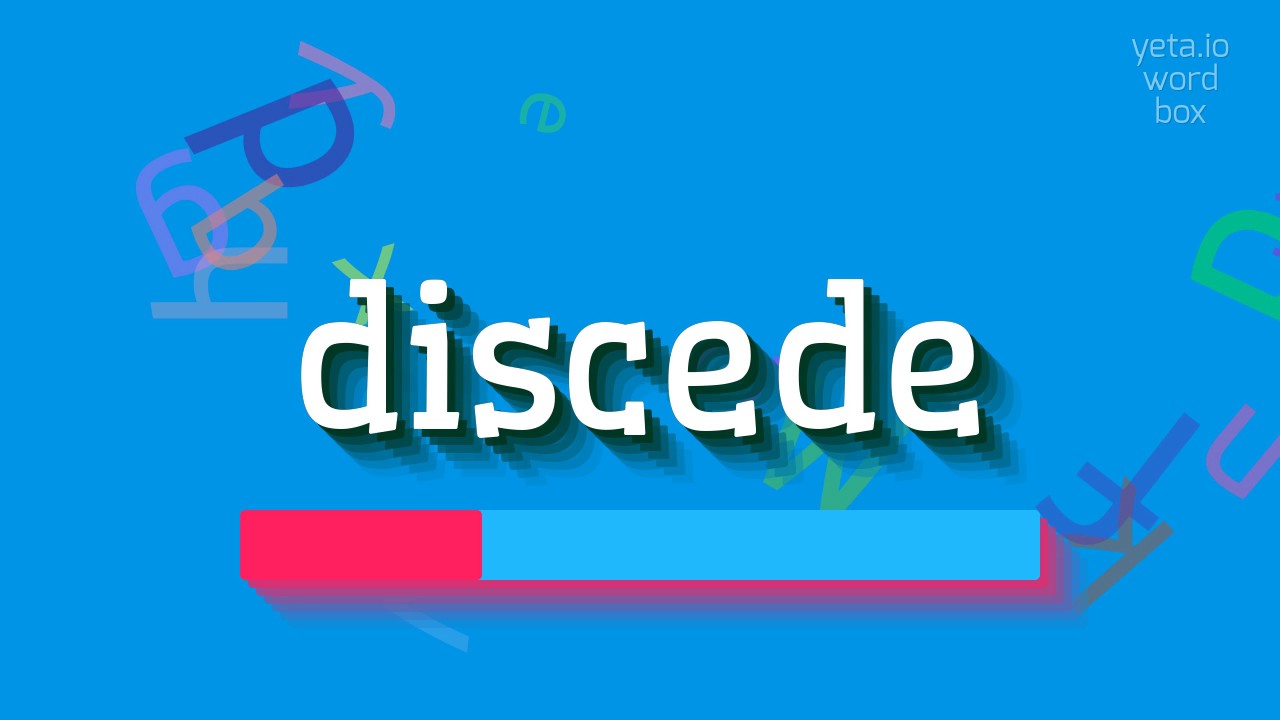 How to say "discede"! (High Quality Voices) - YouTube