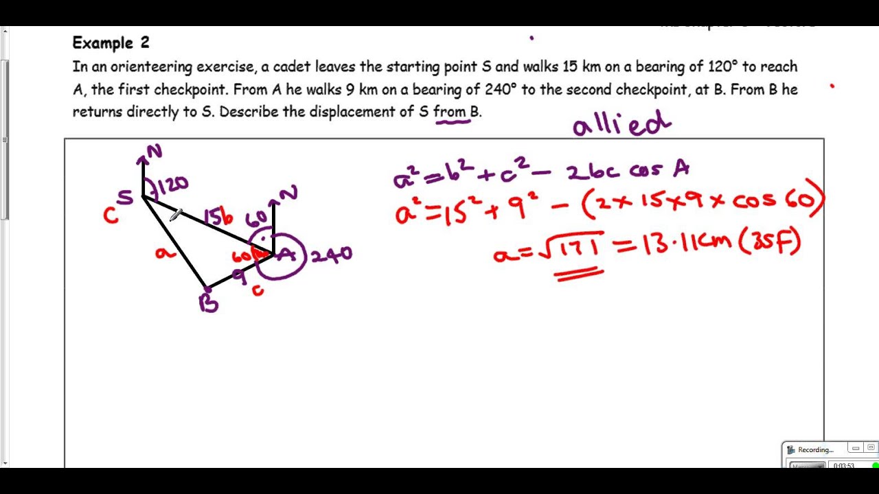 M1 Vectors Example 2 - YouTube