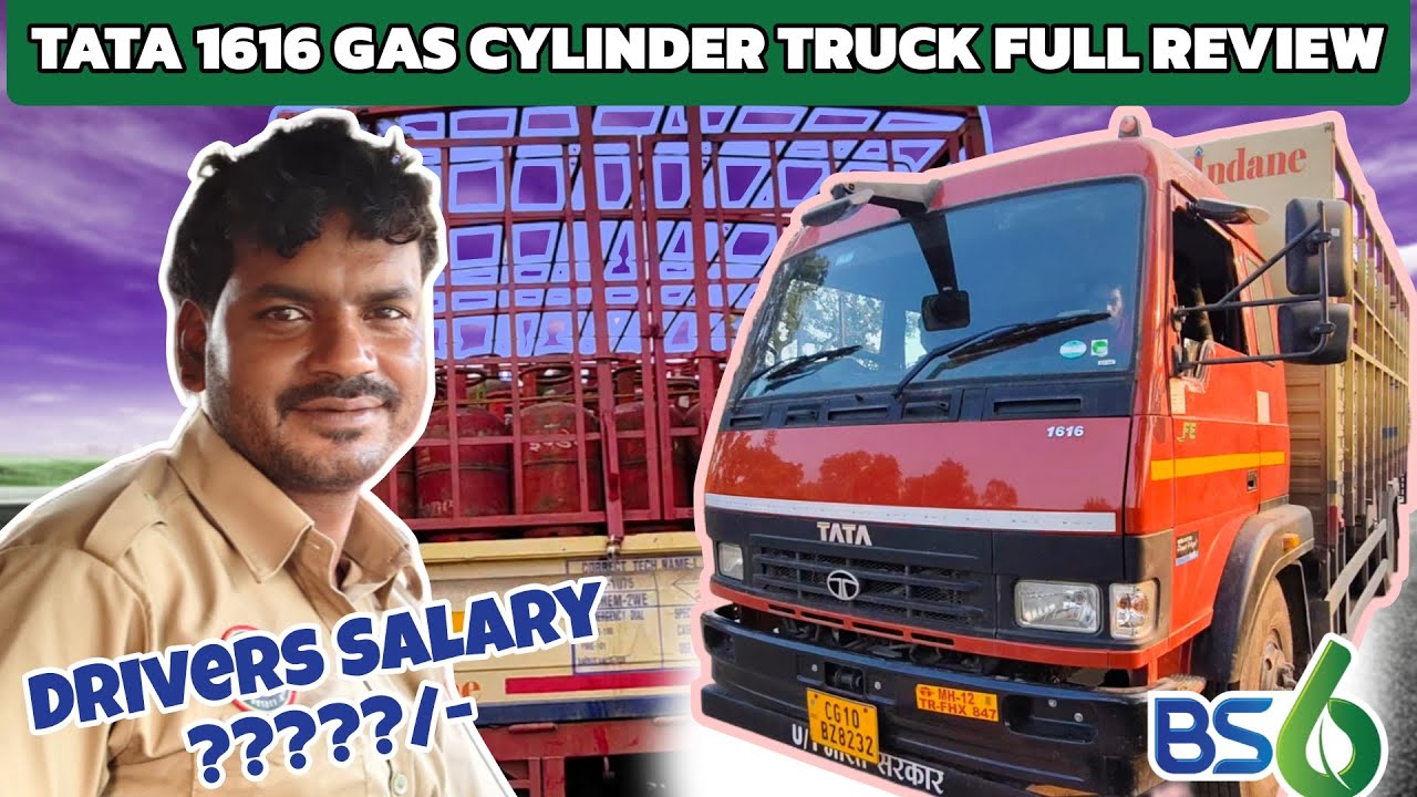 New Tata LPT 1616 Gas Cylinder Truck Review | Detailed Drivers Review ...
