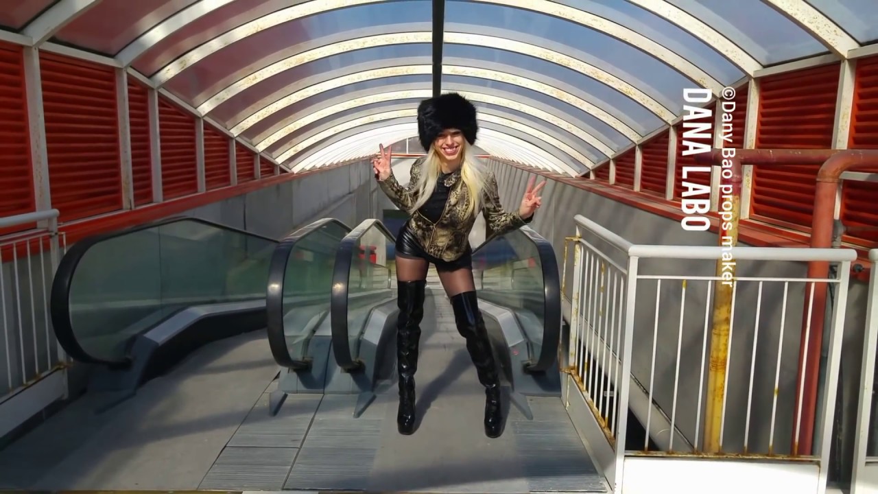 DANA LABO boots my passion - walking to shopping in over knee black ...