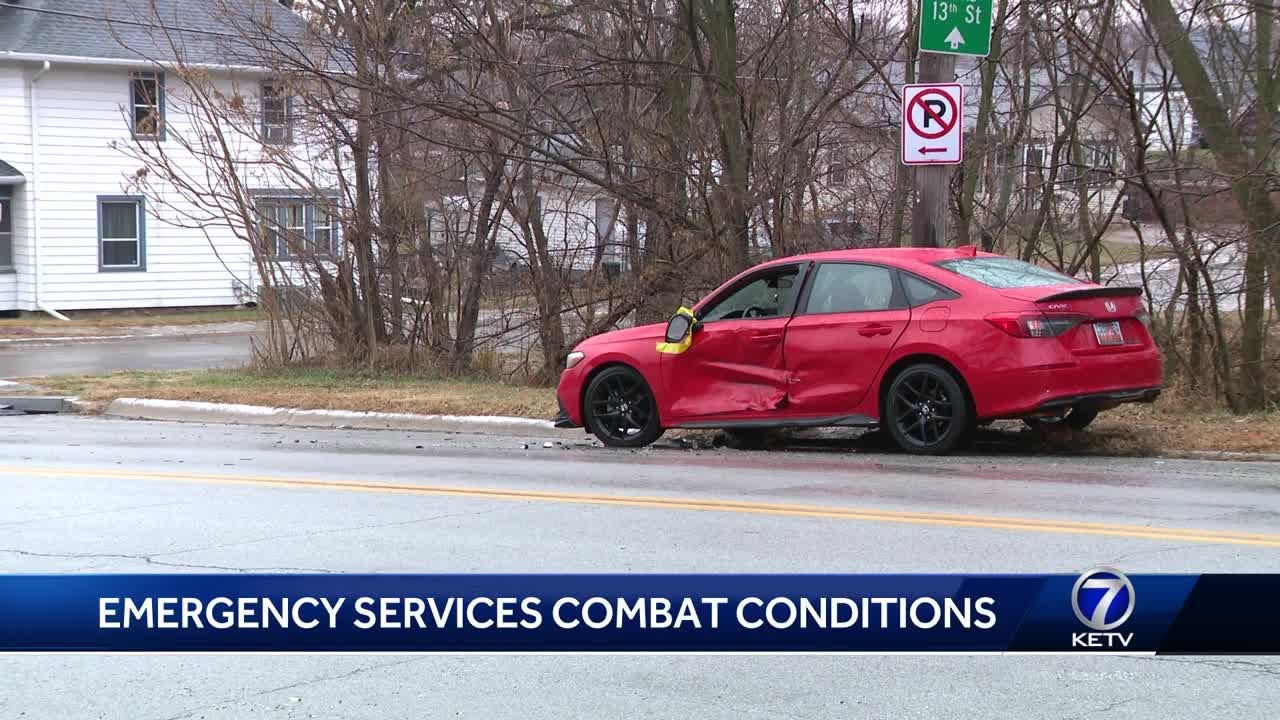 Tracking road conditions: Emergency services work to combat icy ...