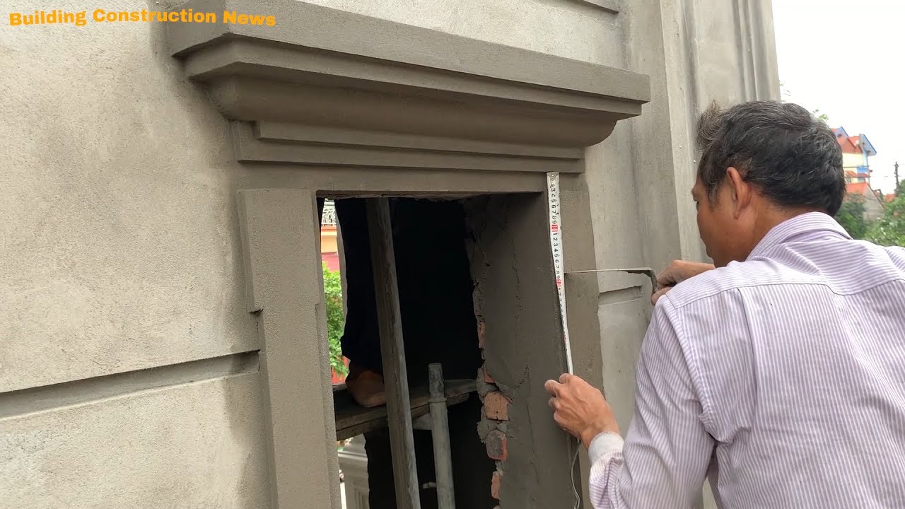 Creative Window Frame Construction Techniques Using Sand And Cement ...
