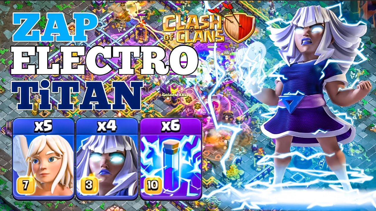 Insane TH15 ZAP Electro Titan Smash for Legend League Attacks! Clash of ...