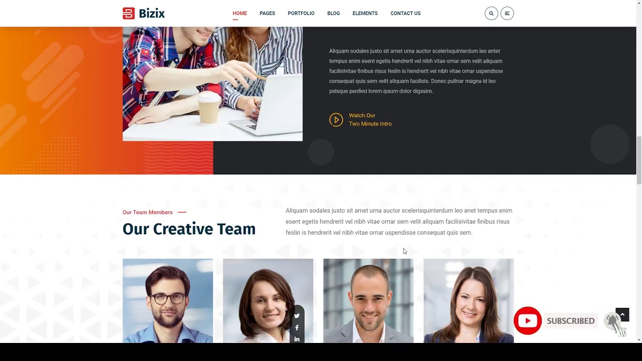 Bizix - Corporate and Business WordPress Theme business technology Easy ...