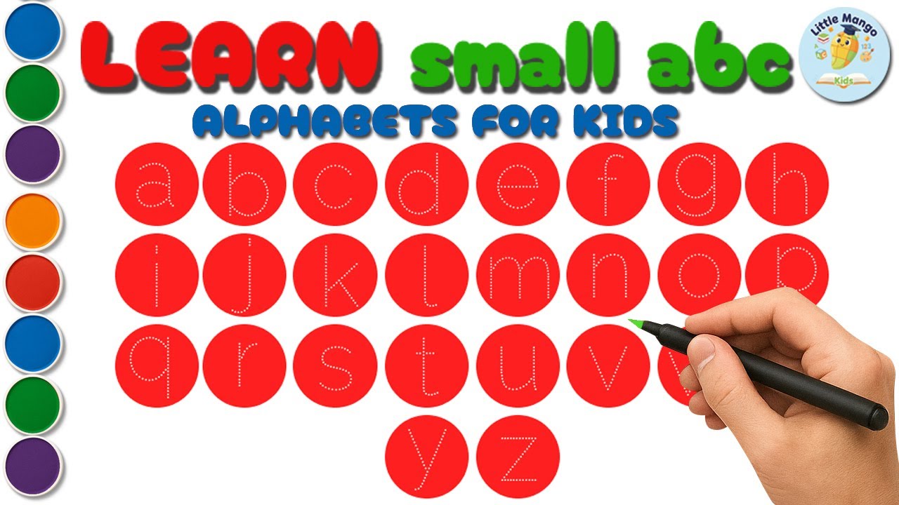Learn ABCD Small Letters | Small abc Tracing for Kids | Alphabet ...