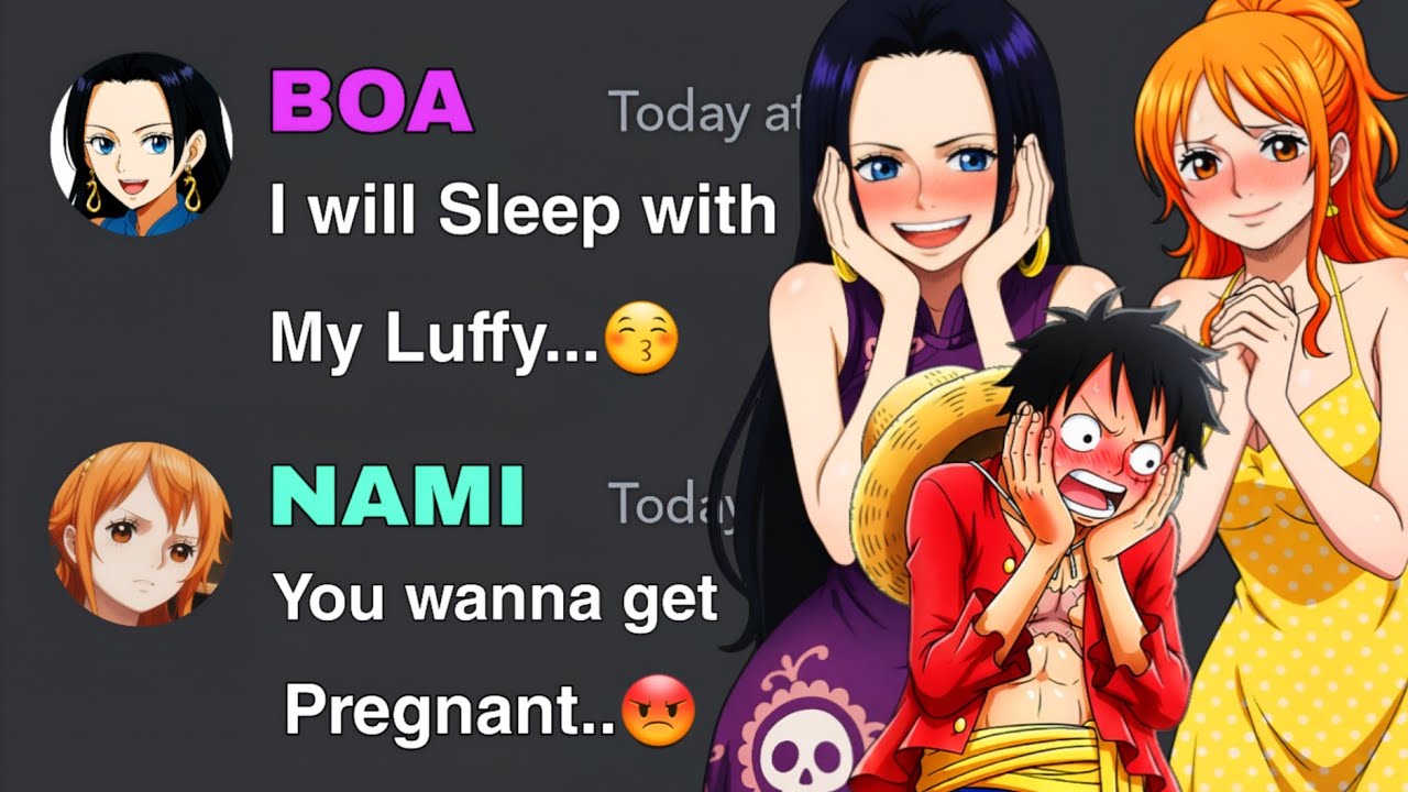 If Luffy Nami and Boa Hancock had a Sleepover | One Piece discord ...