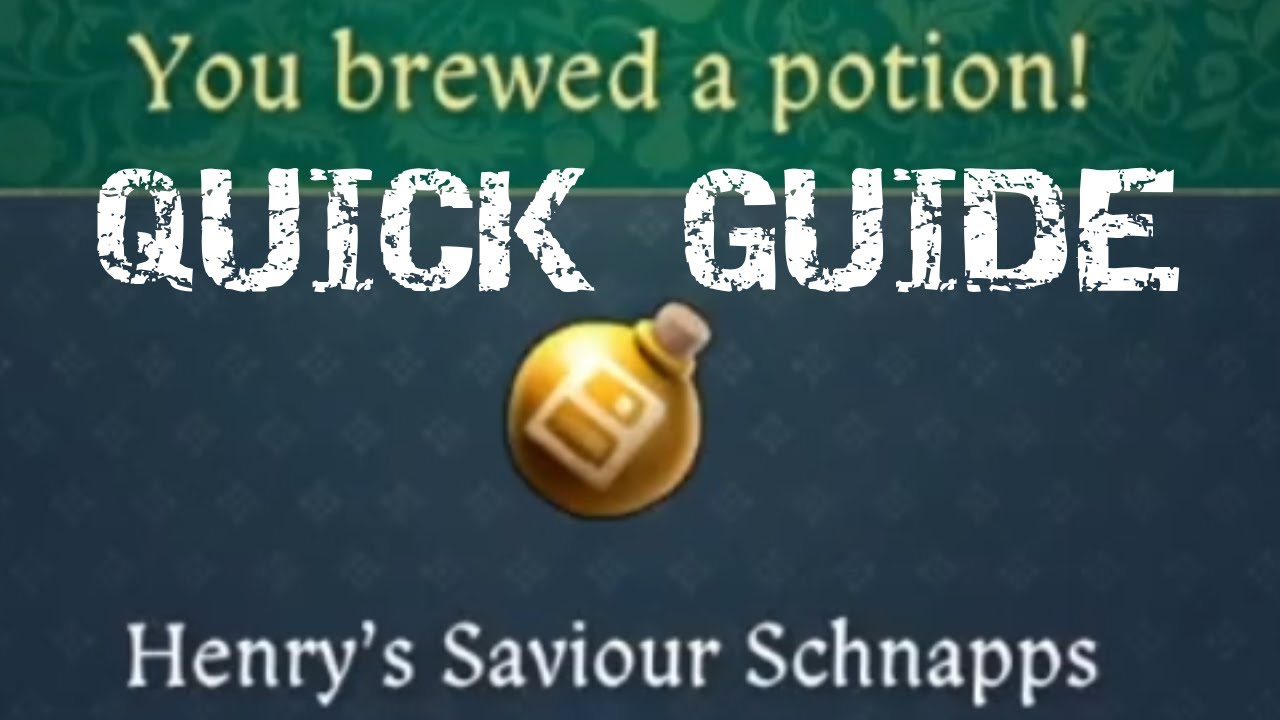 How to make SAVIOUR SCHNAPPS - KCD 2 QUICK GUIDE - YouTube