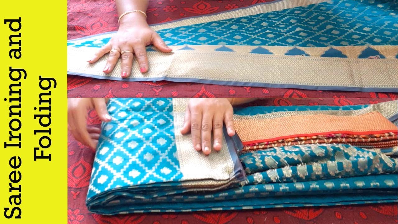 Saree Ironing and Folding - YouTube