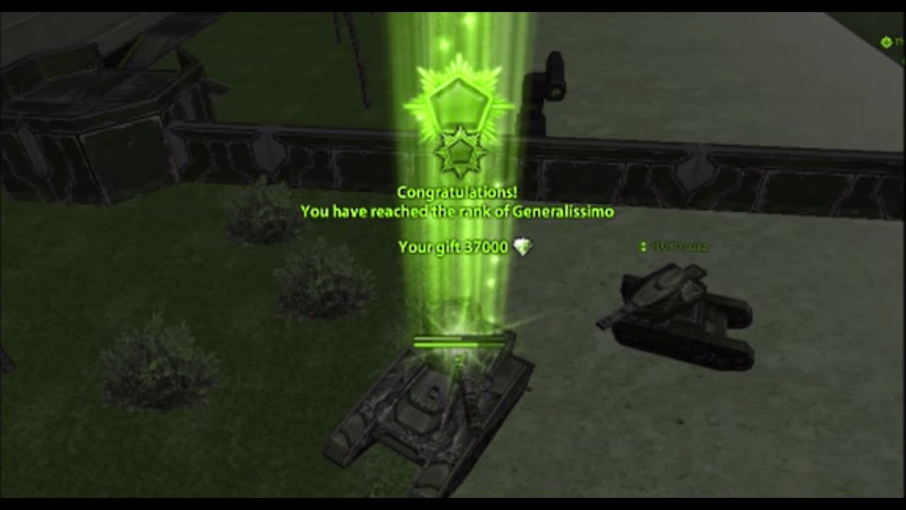 Tanki online rank up Géneralissimo Thefire33 - YouTube