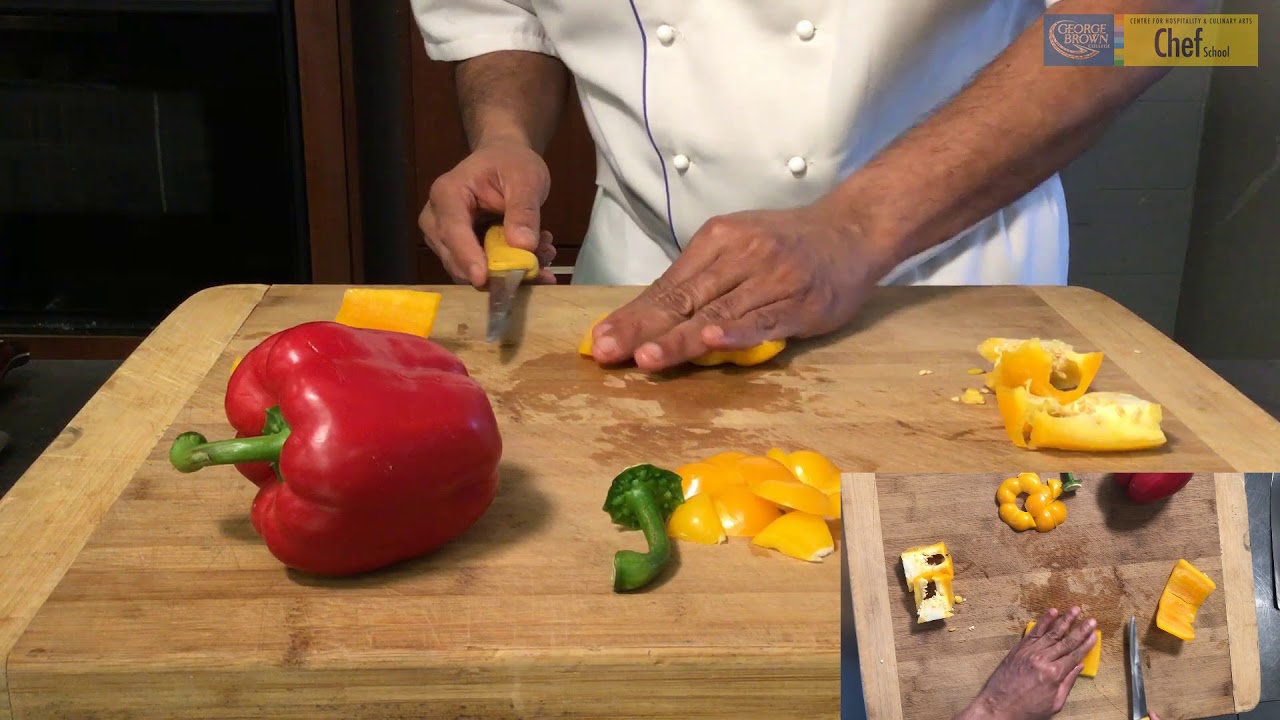 Junienne and Brunoise of Peppers - YouTube