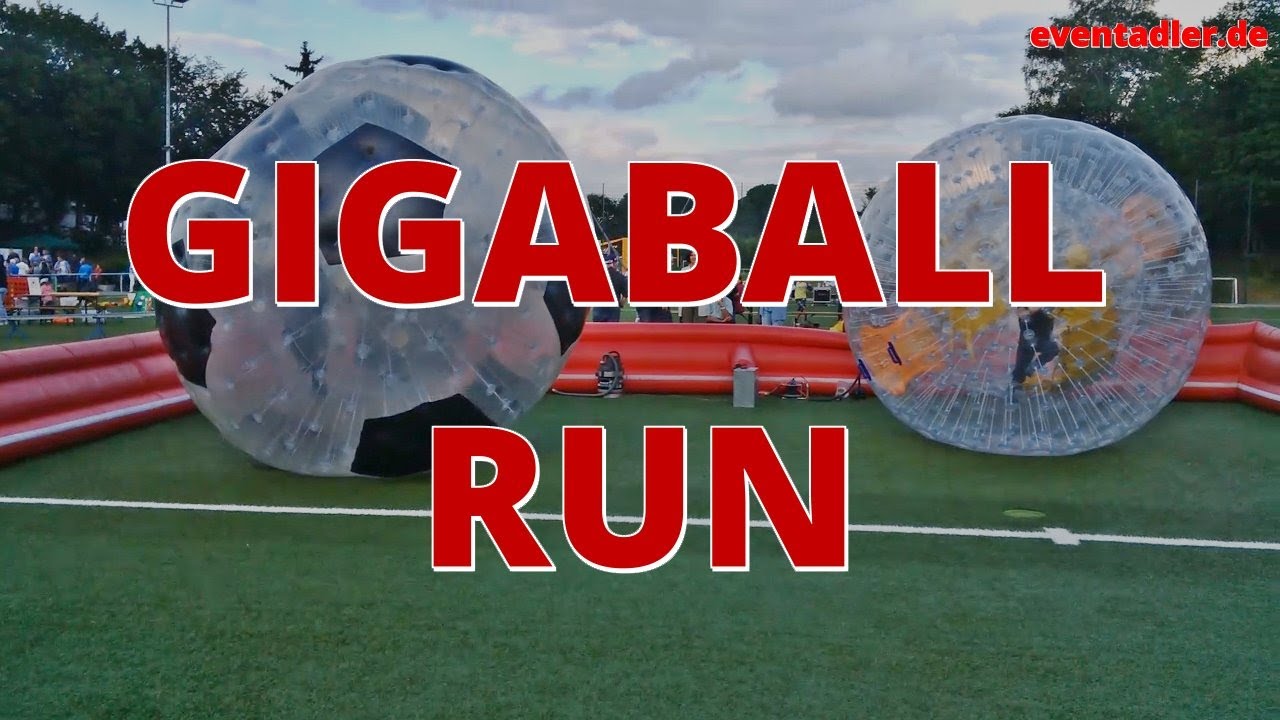 Gigaball Run - Wettkampf mit Riesenbällen, zorbing, fussballevent ...