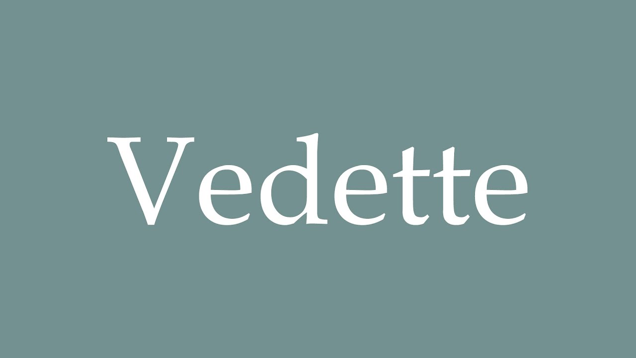 How to Pronounce ''Vedette'' Correctly in French - YouTube