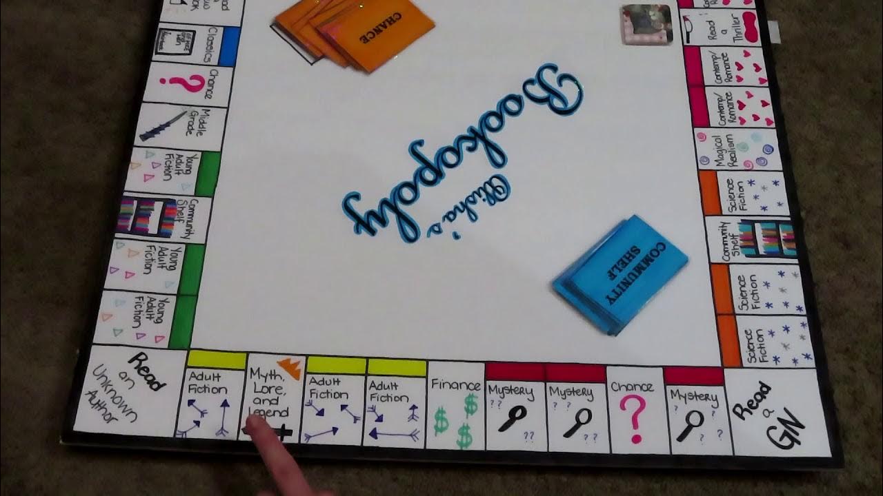 My Bookopoly Board Overview - YouTube