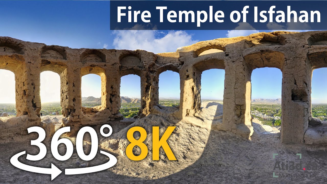 The Atashghah Fire Temple , Isfahan, Iran 360° Video 8K - YouTube