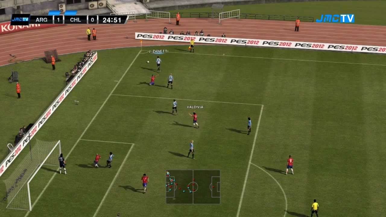 PES 2012 - RTWC Japan 2012 - Argentina vs. Chile - YouTube