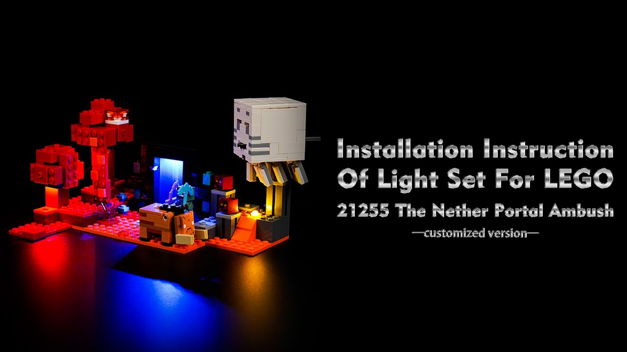 Installation Instruction Of Light Set For LEGO 21255 The Nether Portal ...