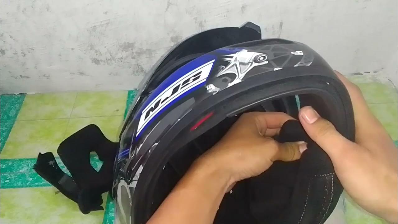 cara lepas dan pasang busa helm NJS ZX1 - YouTube