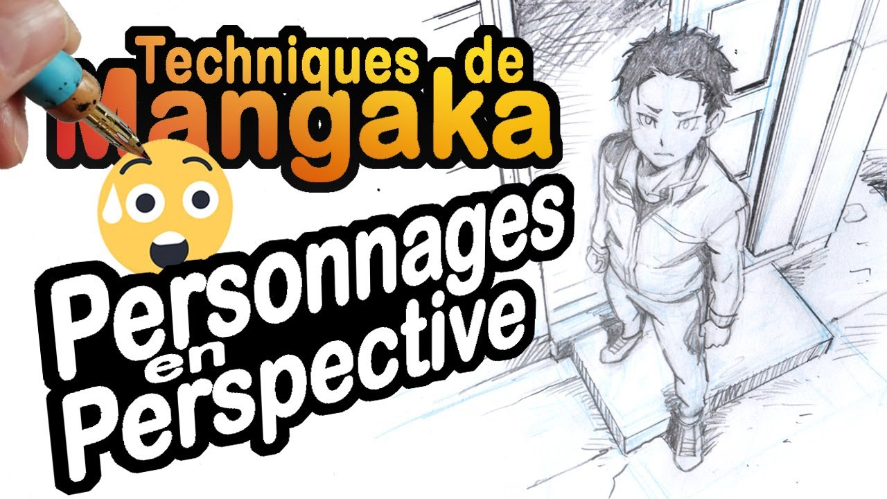 Comment DESSINER des personnages MANGA en PERSPECTIVE - YouTube