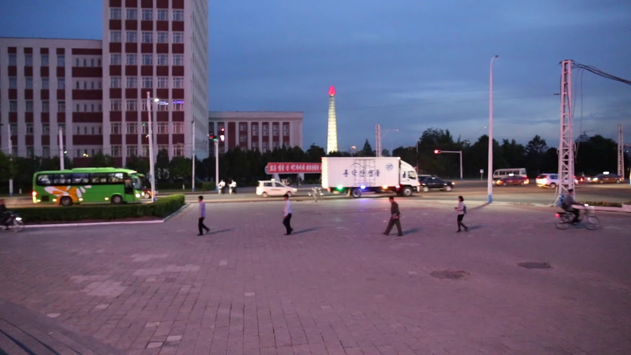 Streets of Pyongyang, North Korea - YouTube