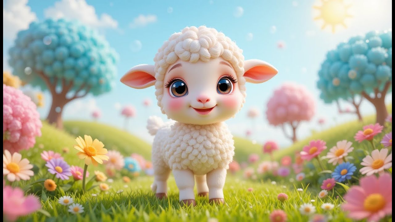"Baby Lamb Song 🐑🎶 | Cute Nursery Rhyme for Toddlers, Preschoolers ...
