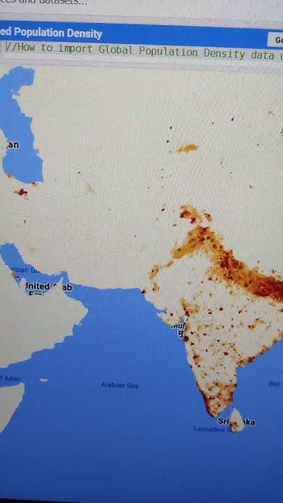Visualize Global Population Density using Earth Engine #shorts - YouTube