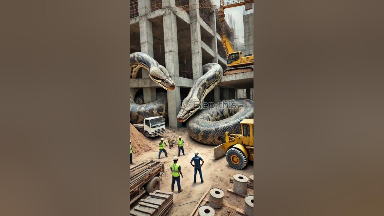 Found a python wrapped tightly around my excavator | Elep This # ...