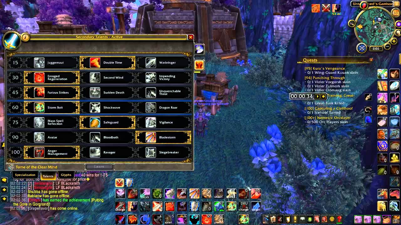 Warlords of Draenor Best Fury Warrior PvP Build - YouTube