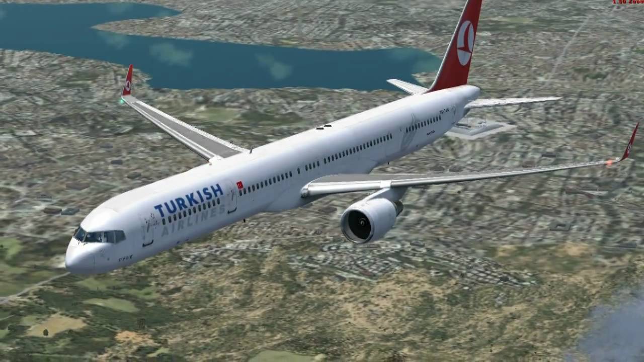 Turkish Airlines Captain Sim Boeing 757 - YouTube