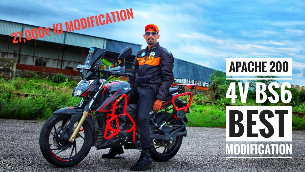 Best Modified Apache 200 BS6 In Rajasthan || Apache 200 4v Full ...