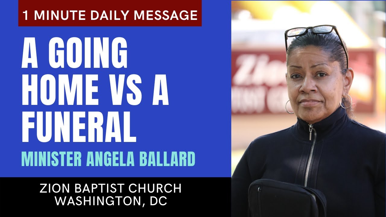 A Going Home Service vs A Funeral | 1 Minute Daily Message - YouTube