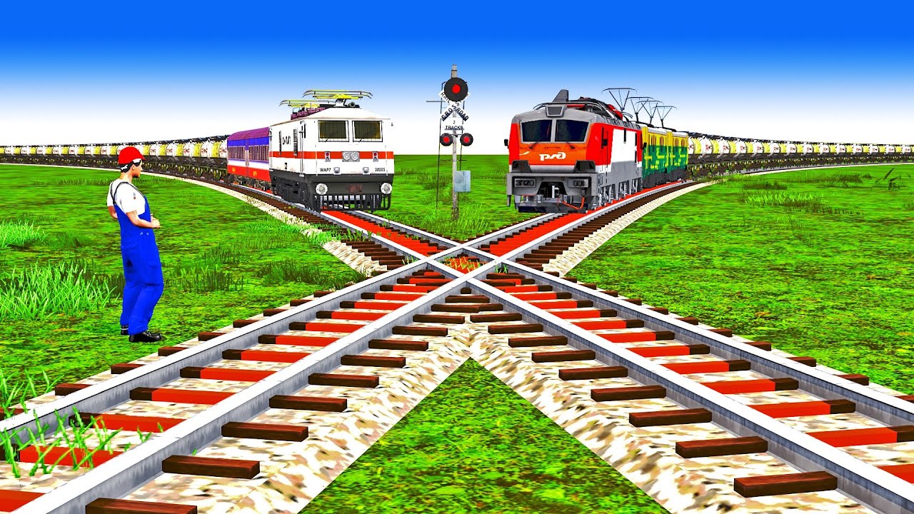 Trains Thomas Crossing 踏切アニメ Railway Crossing 🚍 Fumikiri 3D Railroad ...