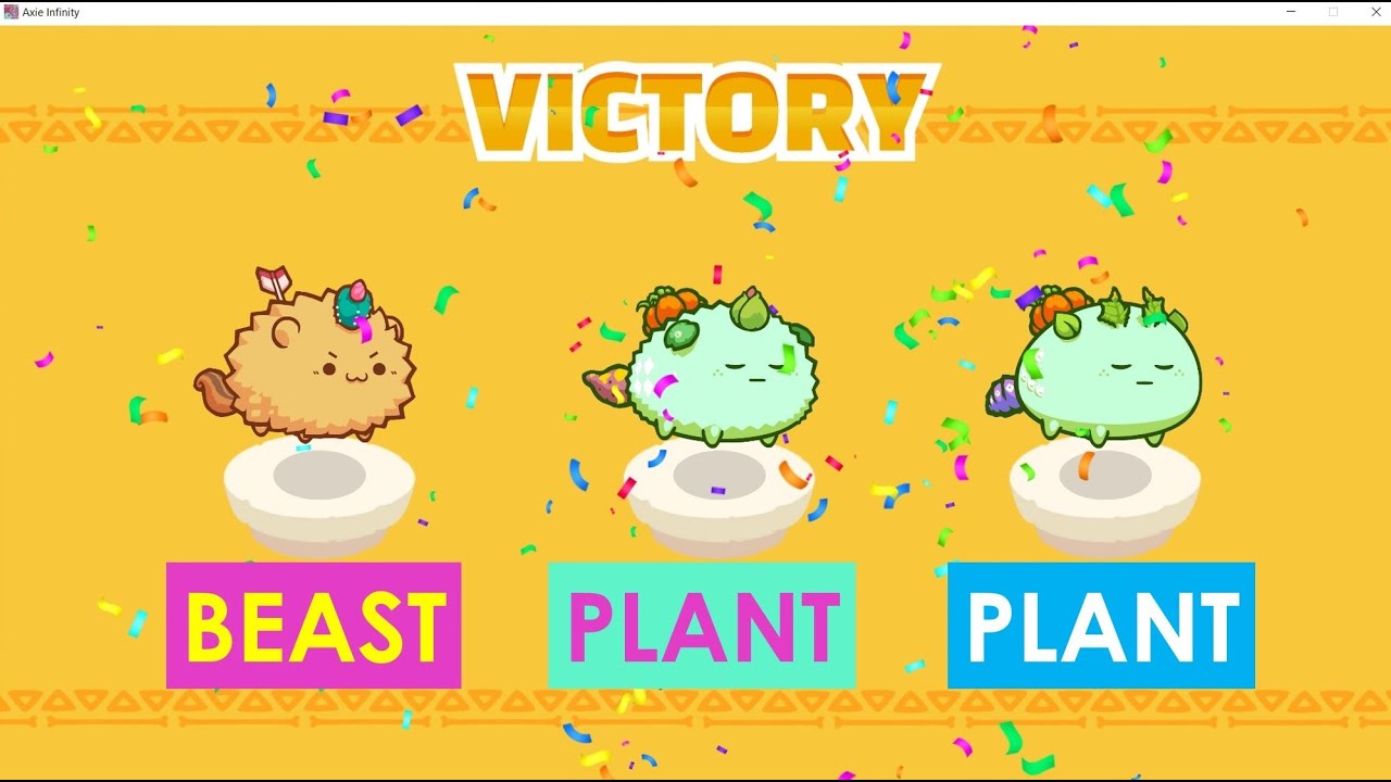 Axie Infinity Gameplay Double Plant, Beast - YouTube