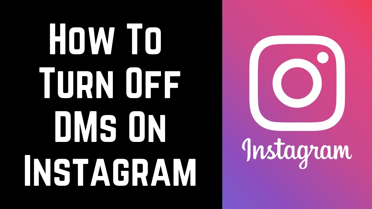 How to Turn Off DMs on Instagram 📷 | Disable Direct Messages - YouTube