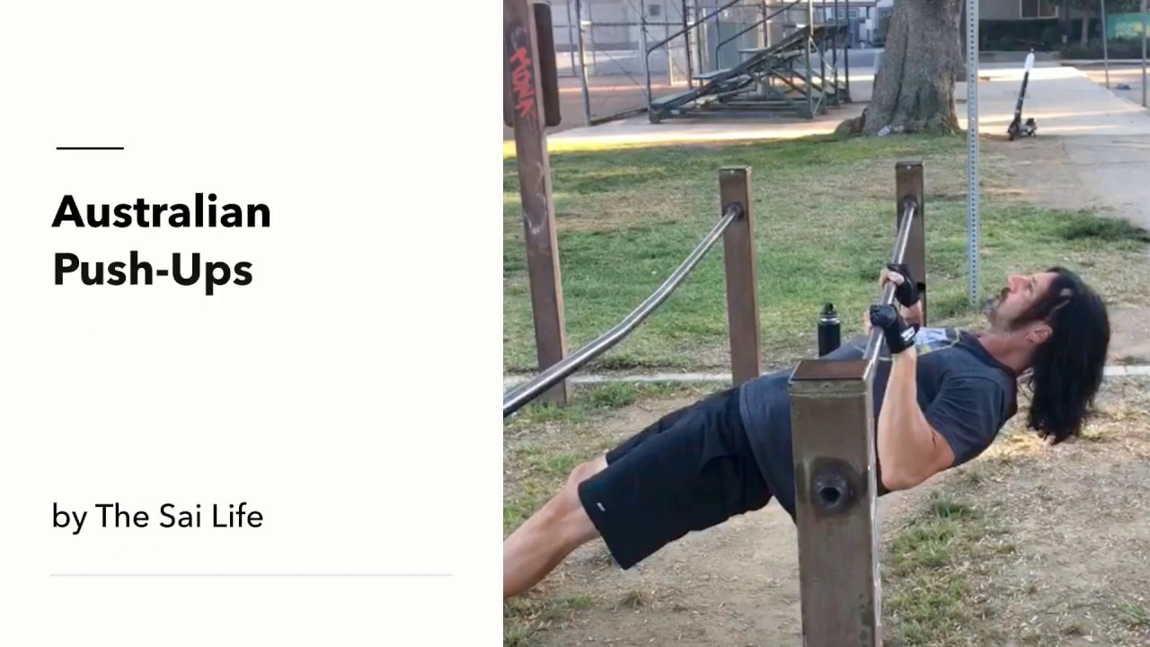 How To: Australian Push-Ups - YouTube