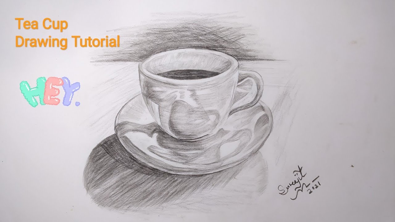 Teacup Pencil Drawing