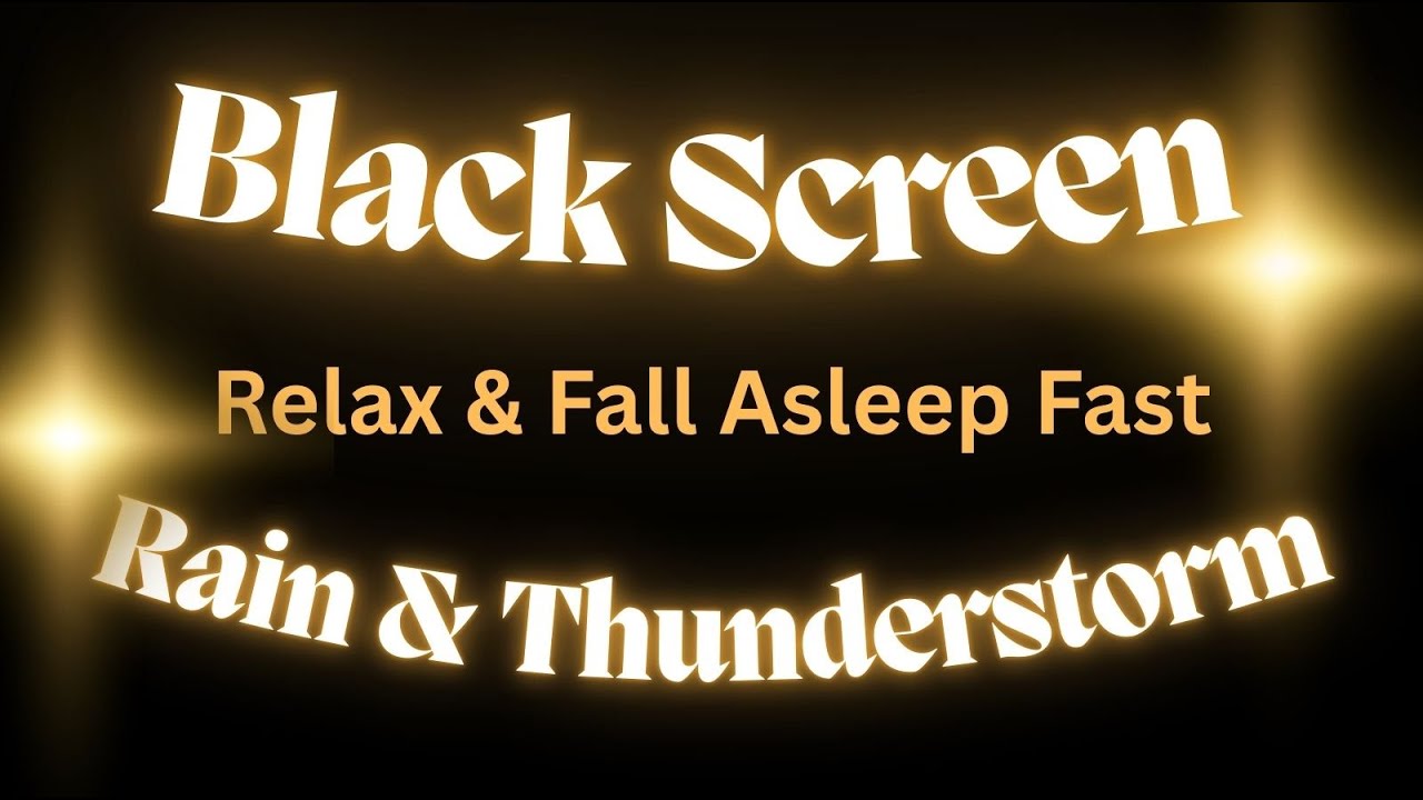 ASMR Heavy Rain & Thunderstorm For A Wonderful Deep Sleep & Relaxation ...