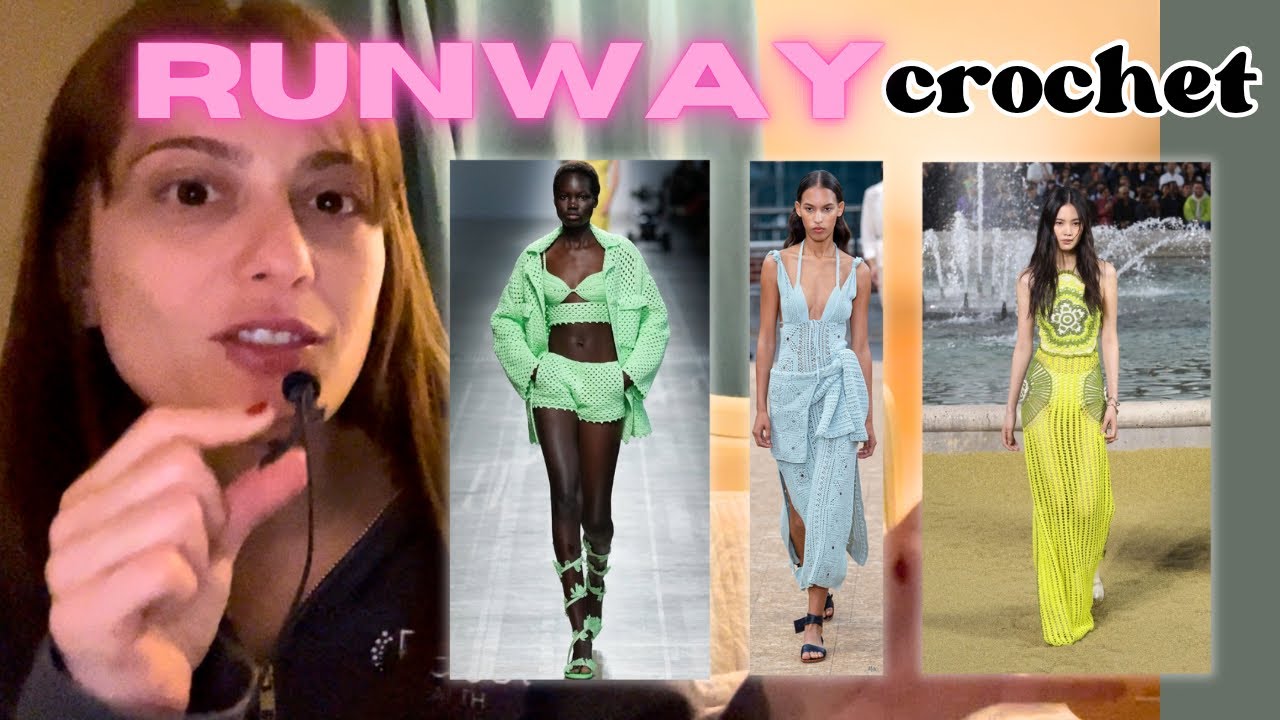 Crochet looks from the RUNWAY 🤩 | beautiful high fashion crochet pieces ...